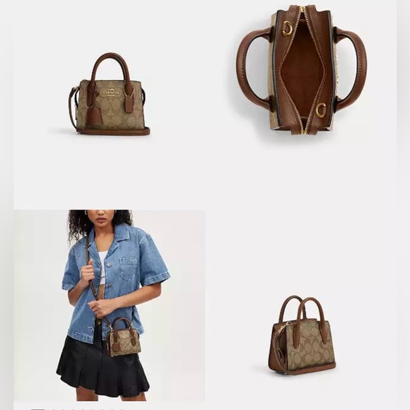 Coach | Bags | Andrea Mini Carryall In Signature Canvas | Poshmark